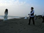 Tainan Anping beach sunset : The getting-married photo shooting ...
