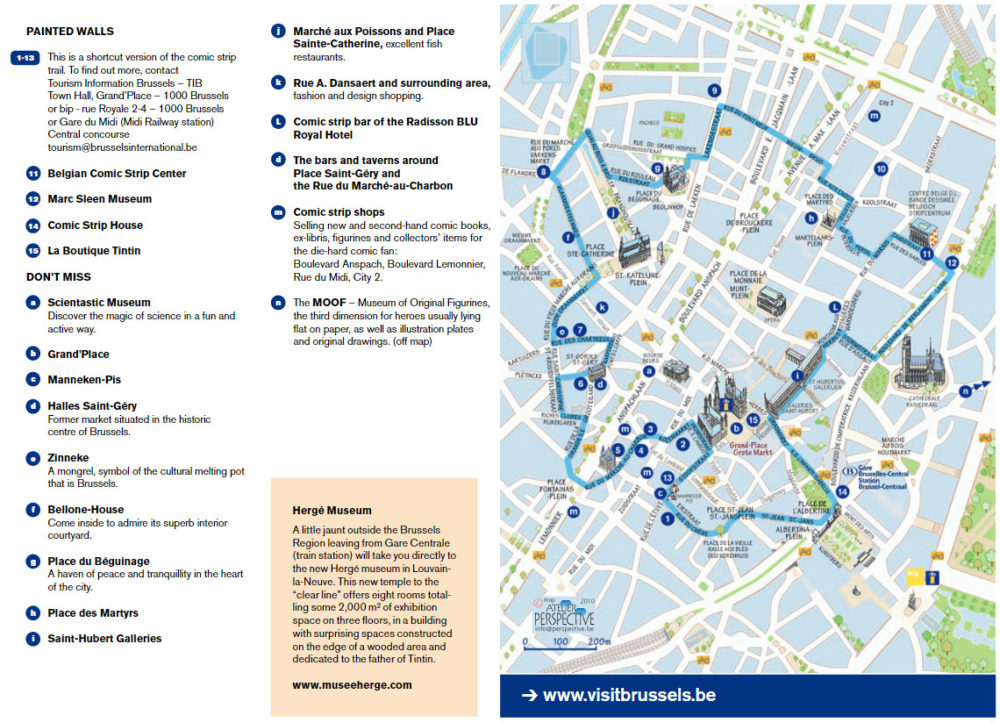 Brussels comics walk : Belgium | Visions of Travel